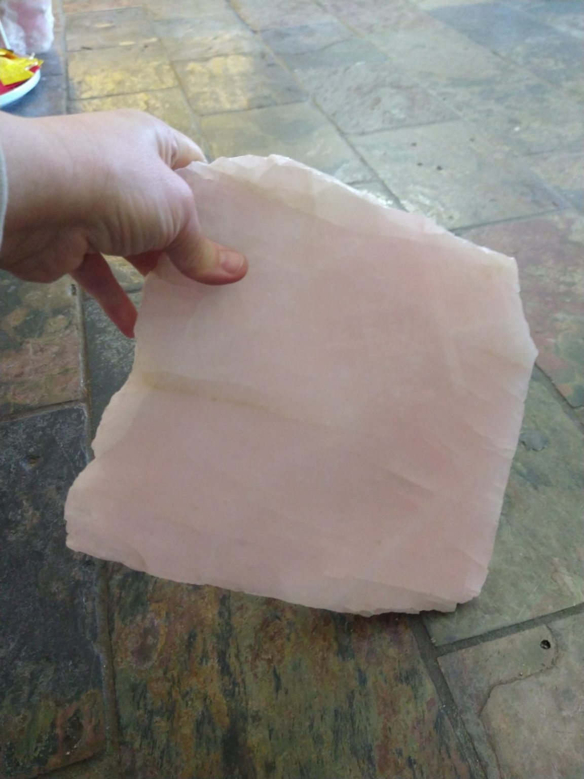 Natural Crystal: Cut & Polished Rose Quartz Slabs (X-Large) - Qi Crystals